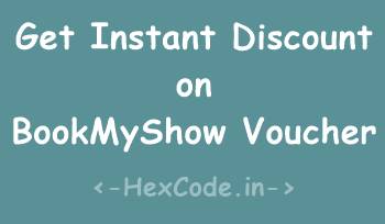 BookMyShow Instant Voucher- Get 50% Discount on Amazon